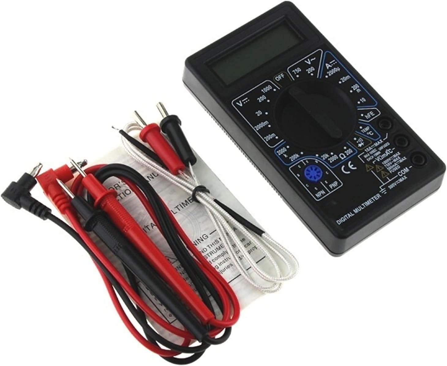 Amazon.com: WHY-YUE Digital Multimeter Tester， Voltmeter Measuring ...