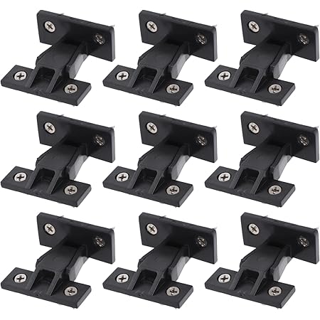 Amazon.com: TEHAUX 10pcs Push- On Clips Corner Buckle Plastic Fast ...