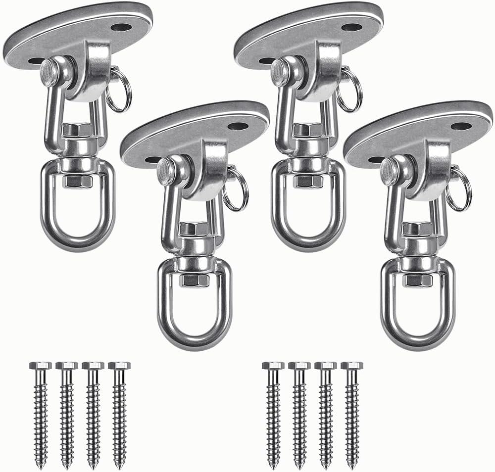 Amazon.com: SELEWARE Ceiling Swing Mount Stainless Steel Swing Hangers ...