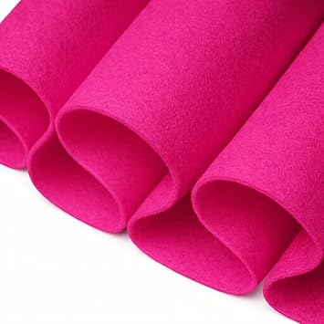 FabricLA Acrylic Felt by The Yard 72" Wide X 1 YD Long - Fuchsia ...