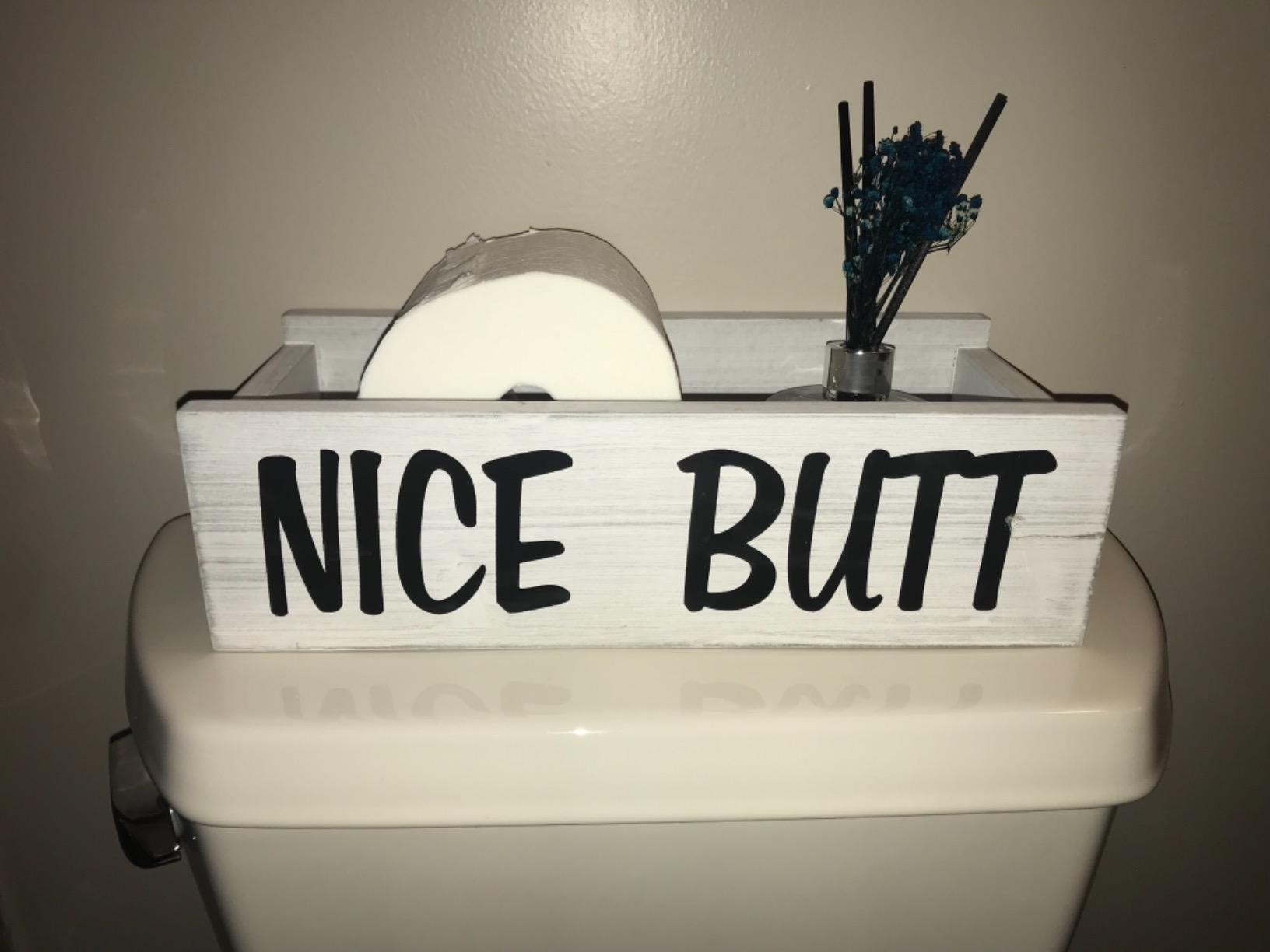 Amazon.com: Y&ME YM Farmhouse Toilet Tank Box, Tank Tray,Funny Bathroom ...