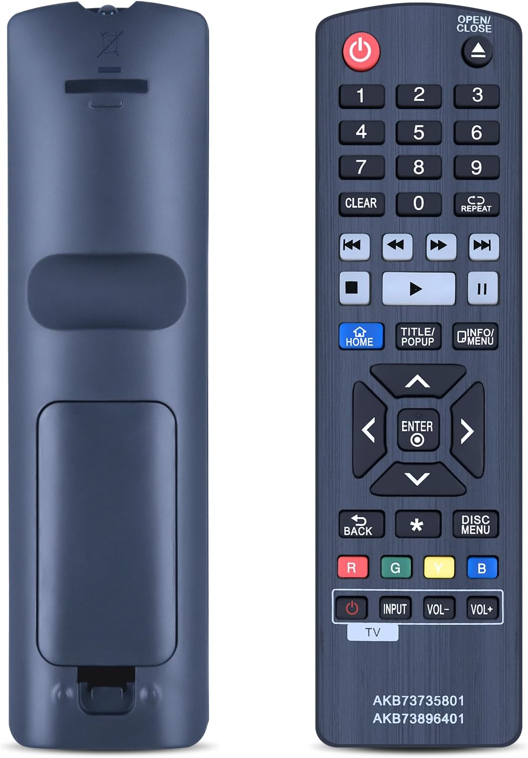 Amazon.com: AKB73735801 Replace Remote Control fit for LG Blu-Ray Disc ...