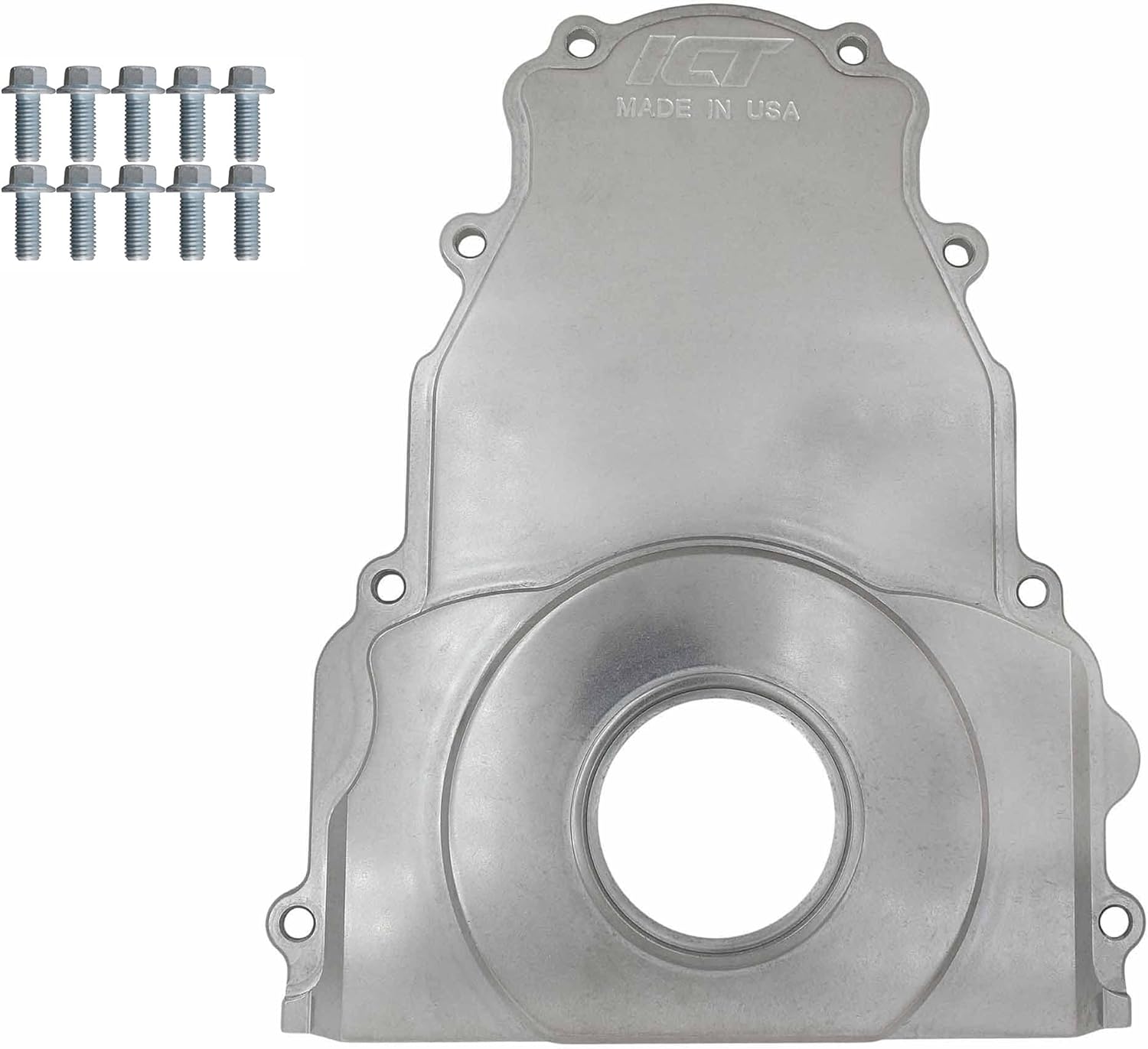 Amazon.com: ICT Billet Gen 3 Front Timing Chain Cover Billet Aluminum ...