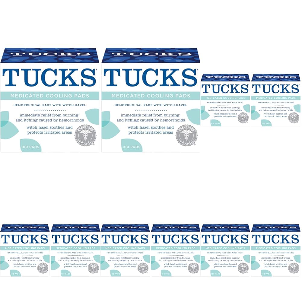 Snapklik.com : Tucks Medicated Hemorrhoid Cooling Pads. 100 Pads Each