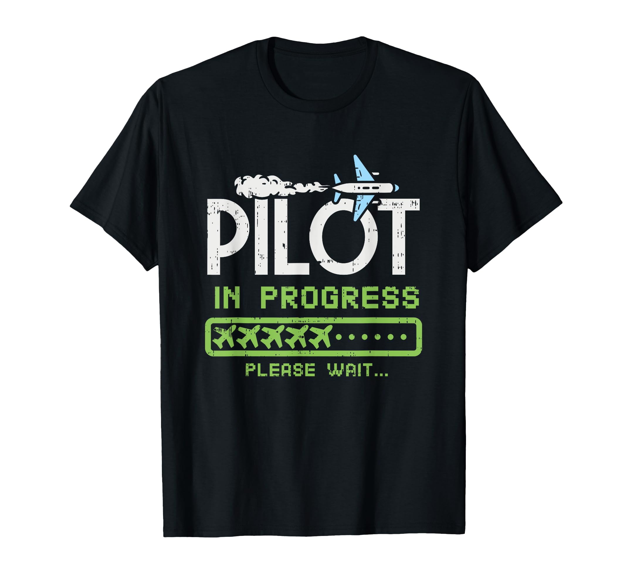 Amazon.com: Pilot In Progress, Future Pilot Toy Airplane Lovers T-Shirt ...