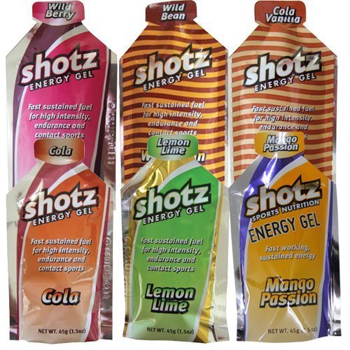 Amazon.com : shotz Shotz Energy Gel (Carb Shotz) trial 6 taste 45gX6 ...