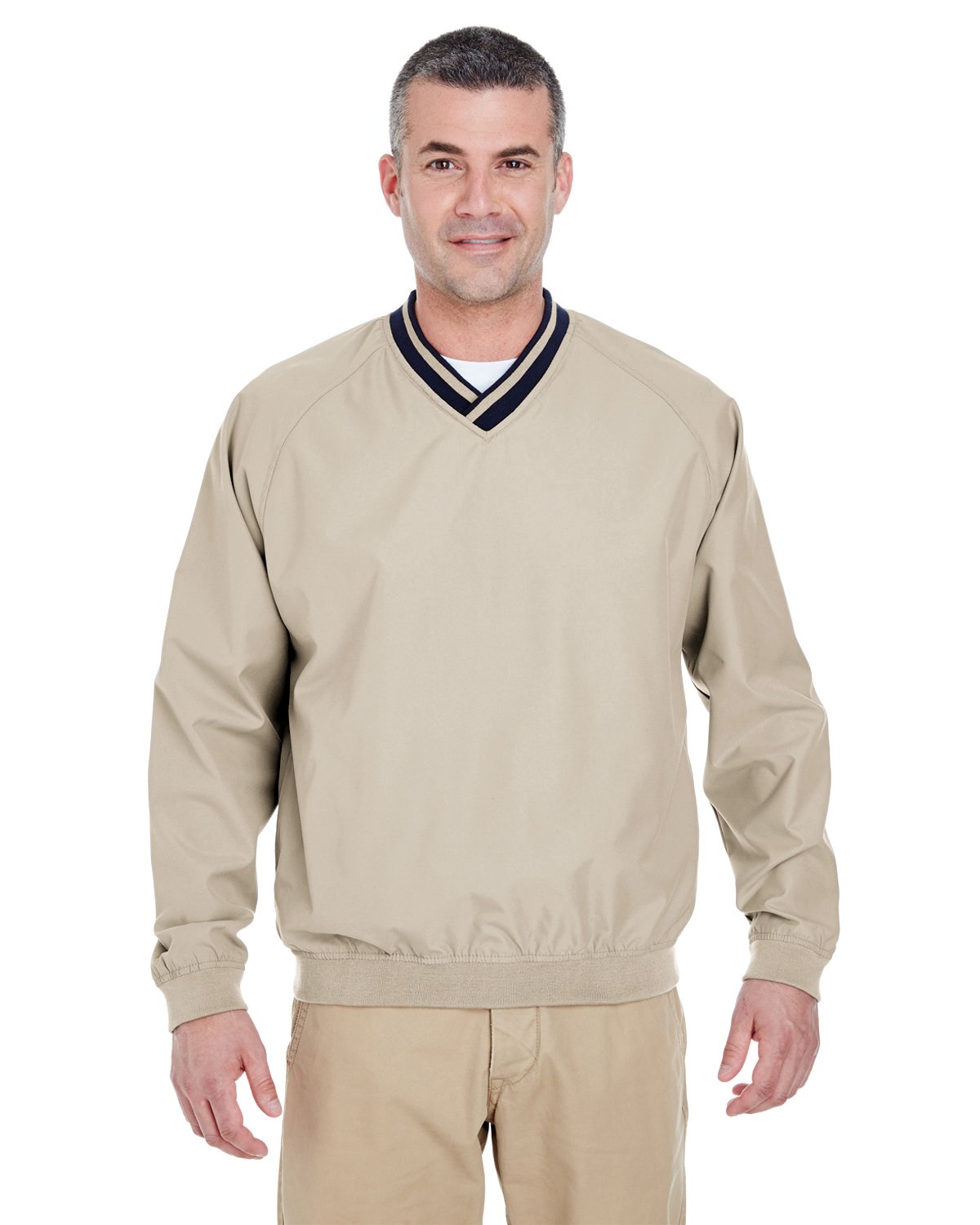 Ultraclub 8926 UC V-neck Windshirt - Royal/White - 3XL at Amazon Men’s ...