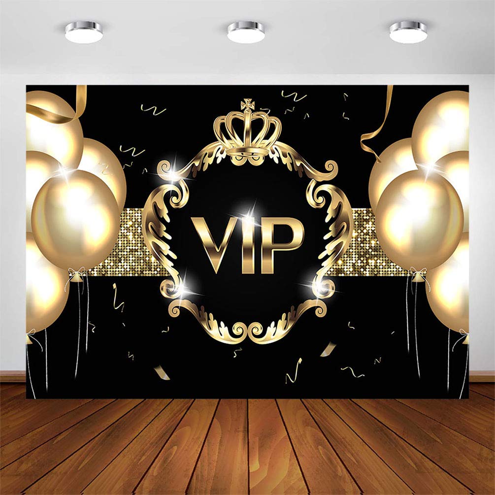 Avezano VIP Party Backdrops for Birthday Photoshoot 7x5ft Golden ...