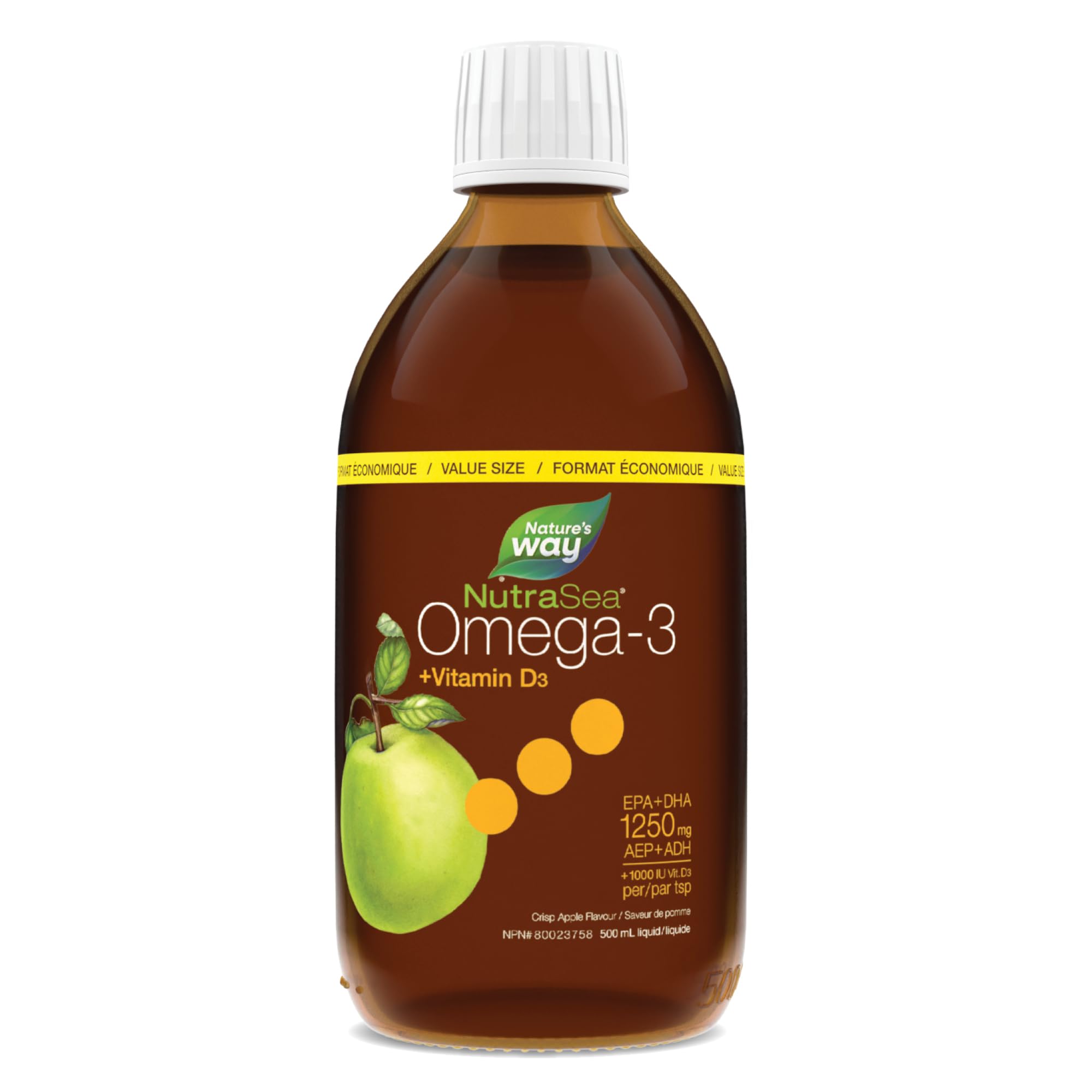 Nature's Way NutraSea Omega-3 and Vitamin D Supplement - Fish Oil with ...