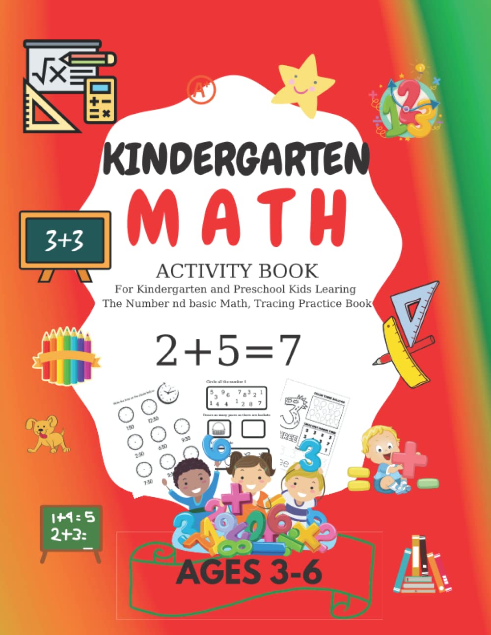 Kindergarten Math Activity Workbook: For kindergarteners and ...