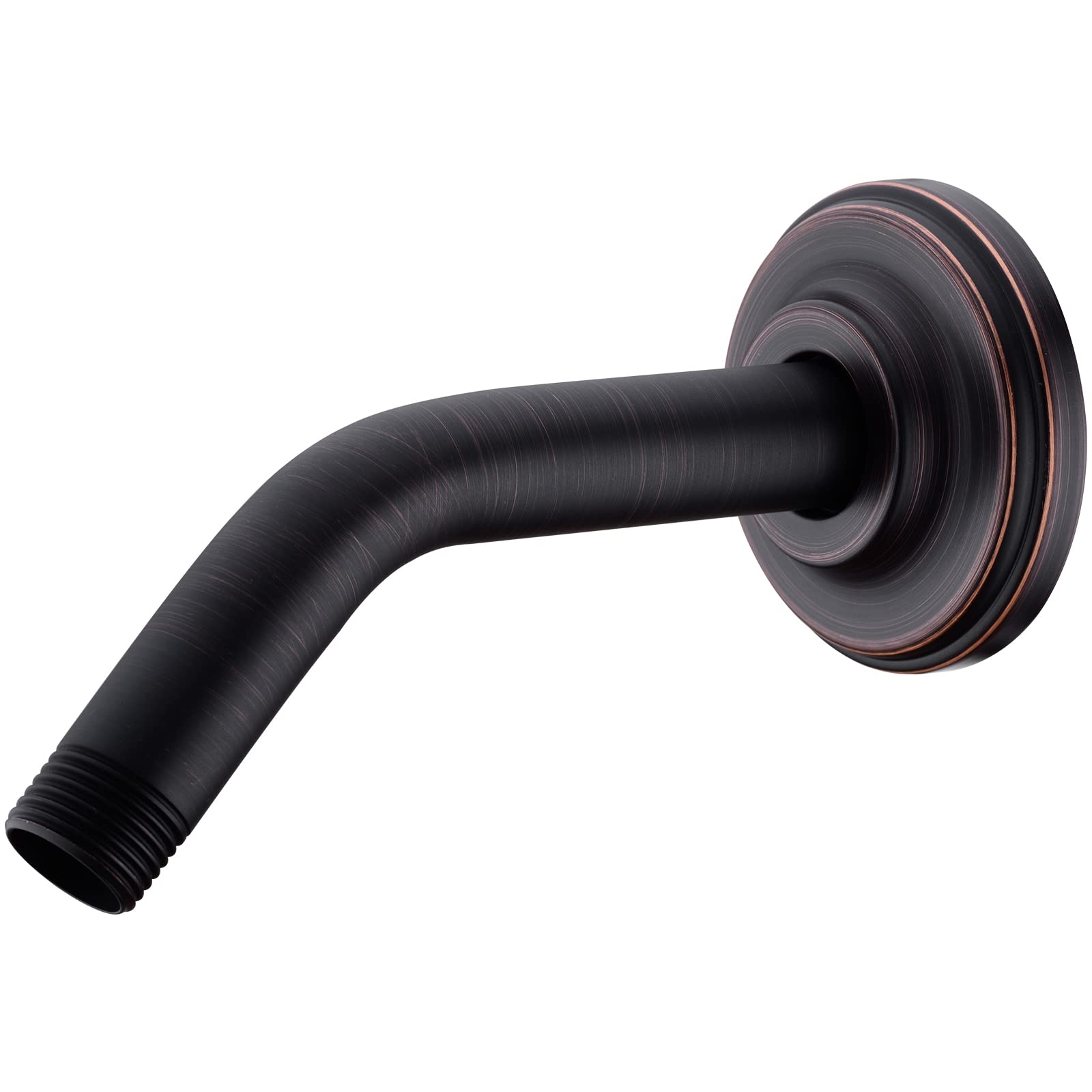 Angled Shower Arm with Flange ORB 6 Inch Stainless Steel Wall Mounted ...