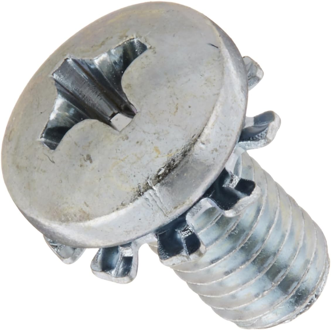 Amazon.com: Steel Machine Screw, Zinc Plated Finish, Pan Head, Phillips ...