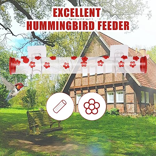 Window Hummingbird Feeder, Acrylic Hummingbird Feeder with 16 Feeding ...