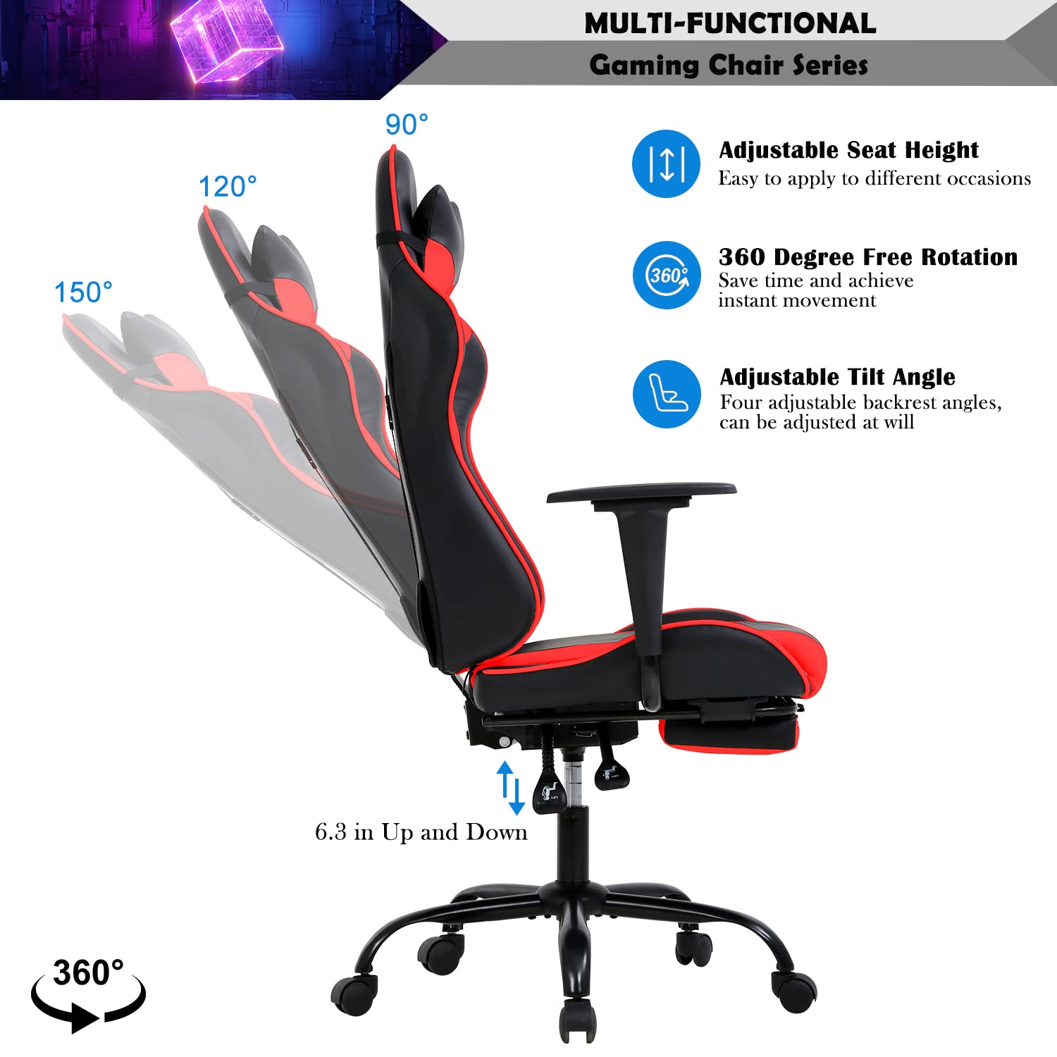 PC Gaming Chair Computer Chai...B0BNYTFM7L | Encarguelo.com