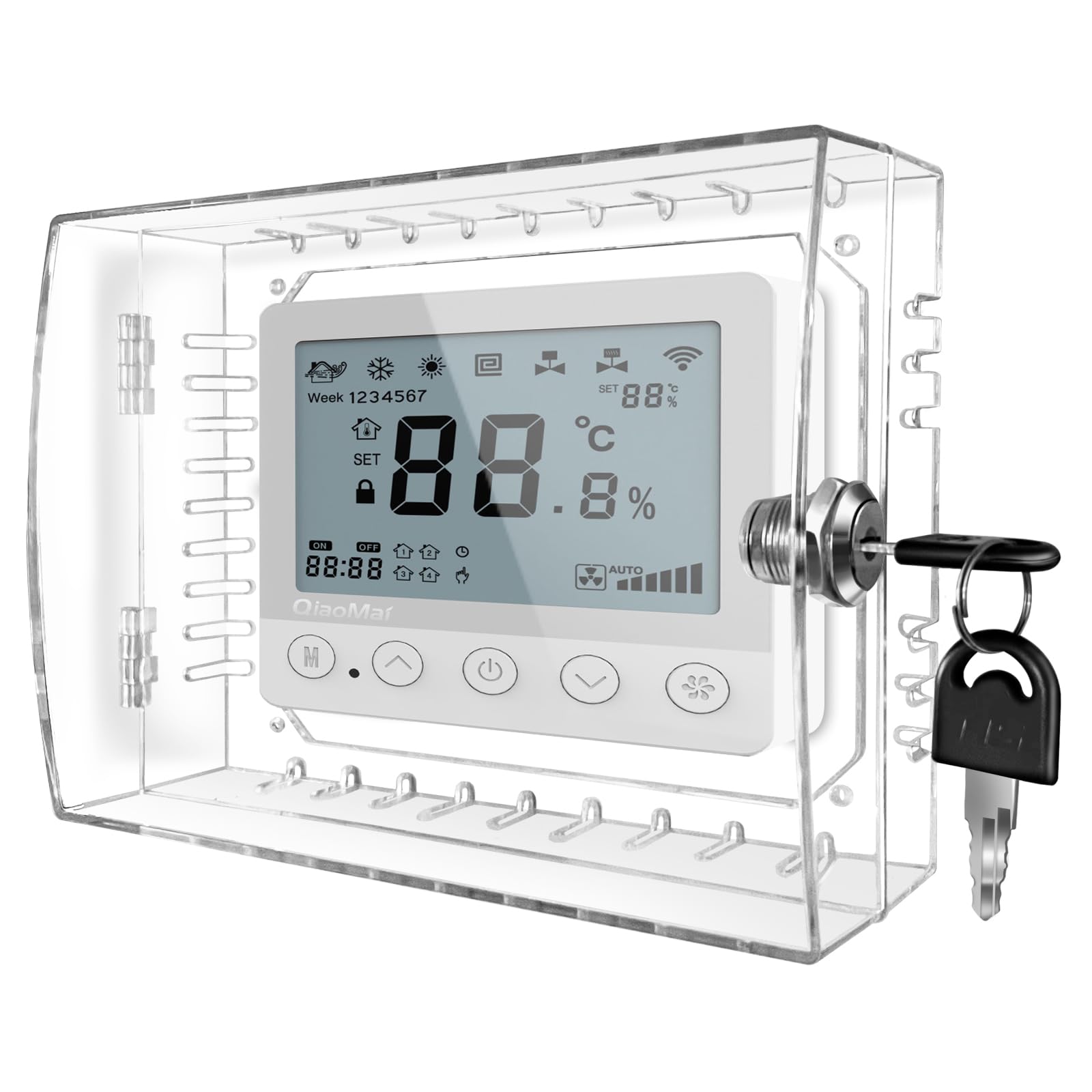 PILISPARK Baby proofing Thermostat Lock Box with Key,Clear Thermostat ...