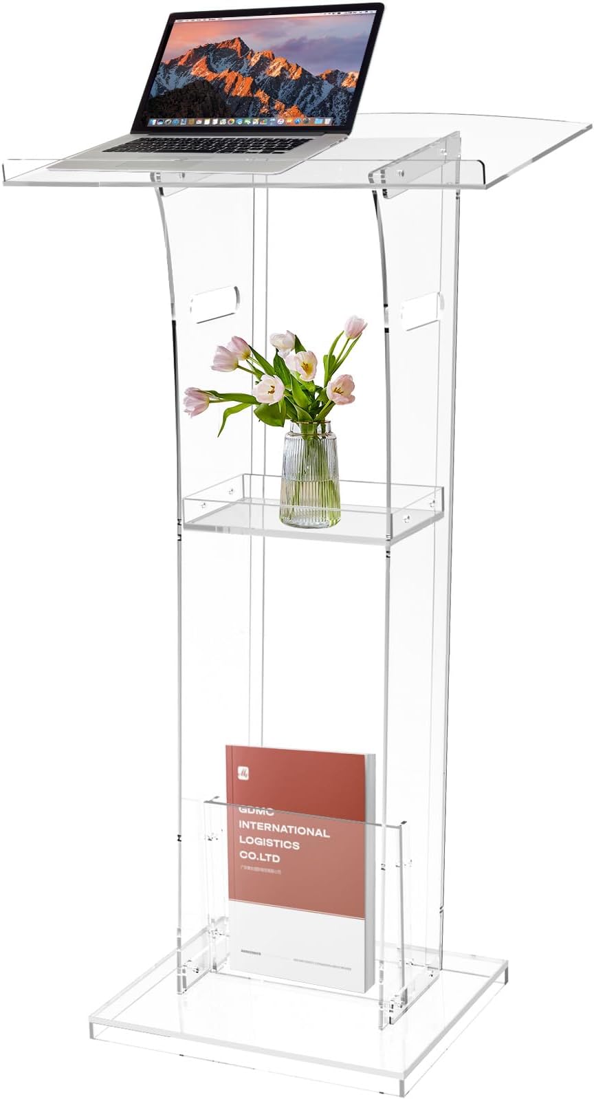 Amazon.com : RexTact Acrylic Podium Stand，49“ Tall Portable Podium with ...