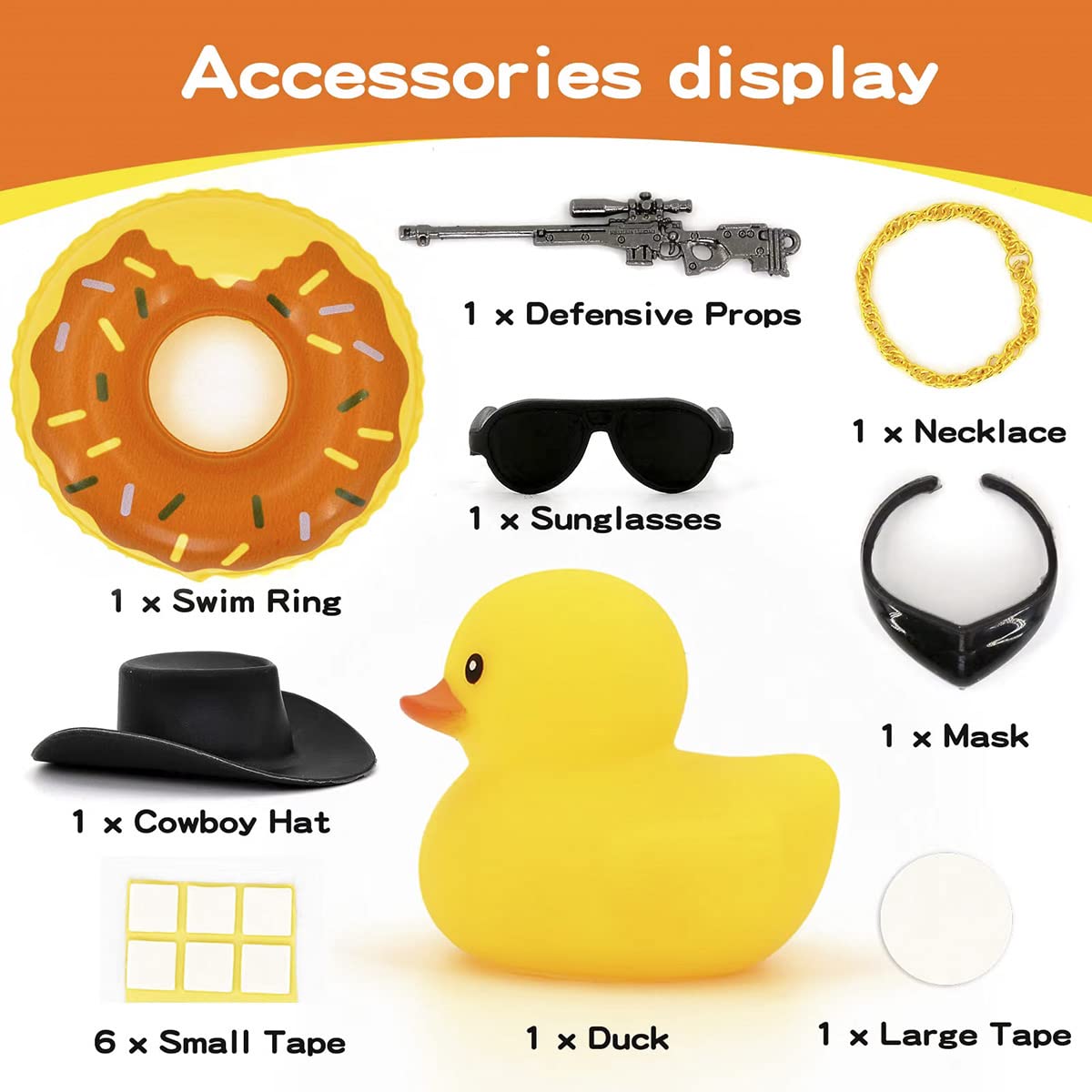 Snapklik.com : Zelobely, Ducks For Cars - Rubber Duck For Dashboard Of ...