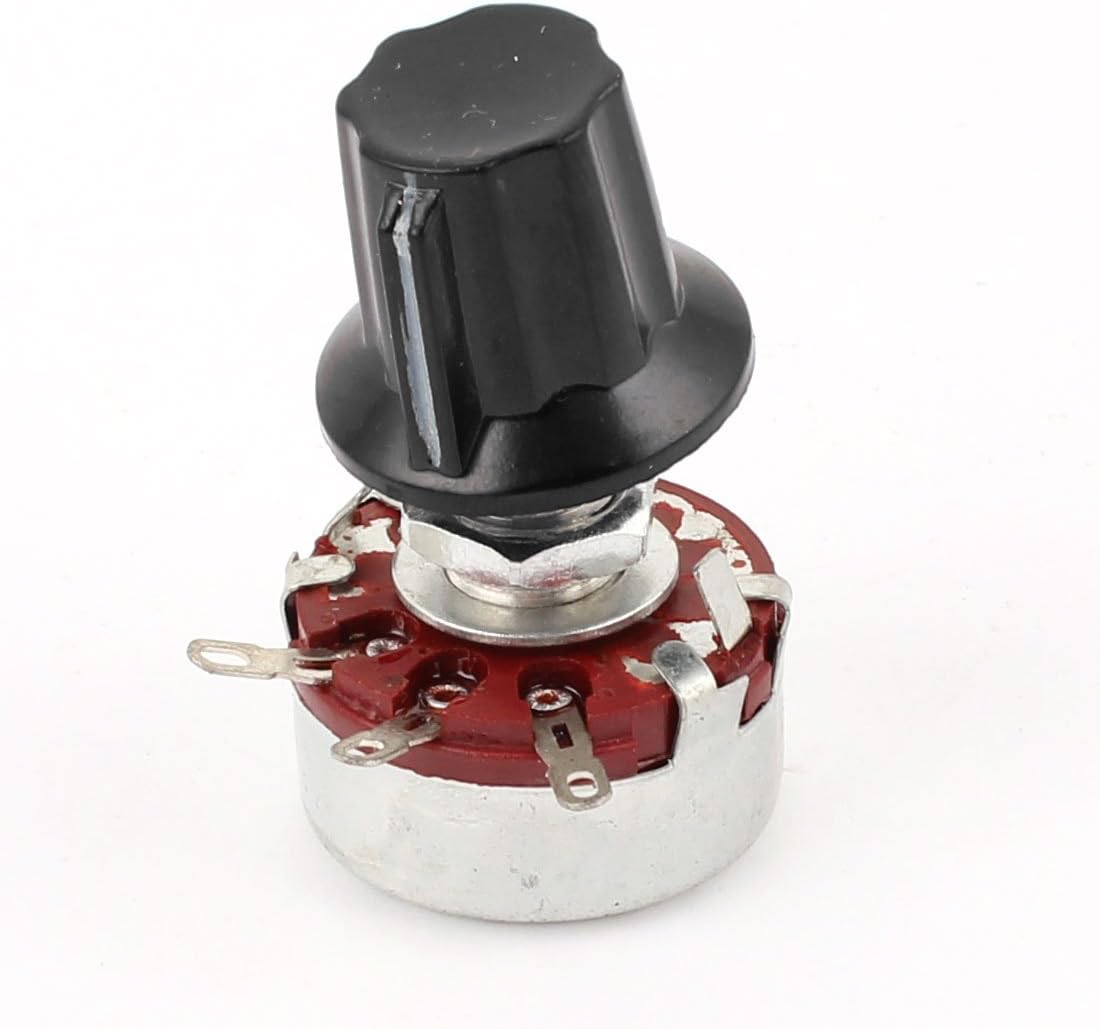 Amazon.com: Aexit WH118-47K 47K Variable Resistors Ohm 2W 6mm Shaft Dia ...