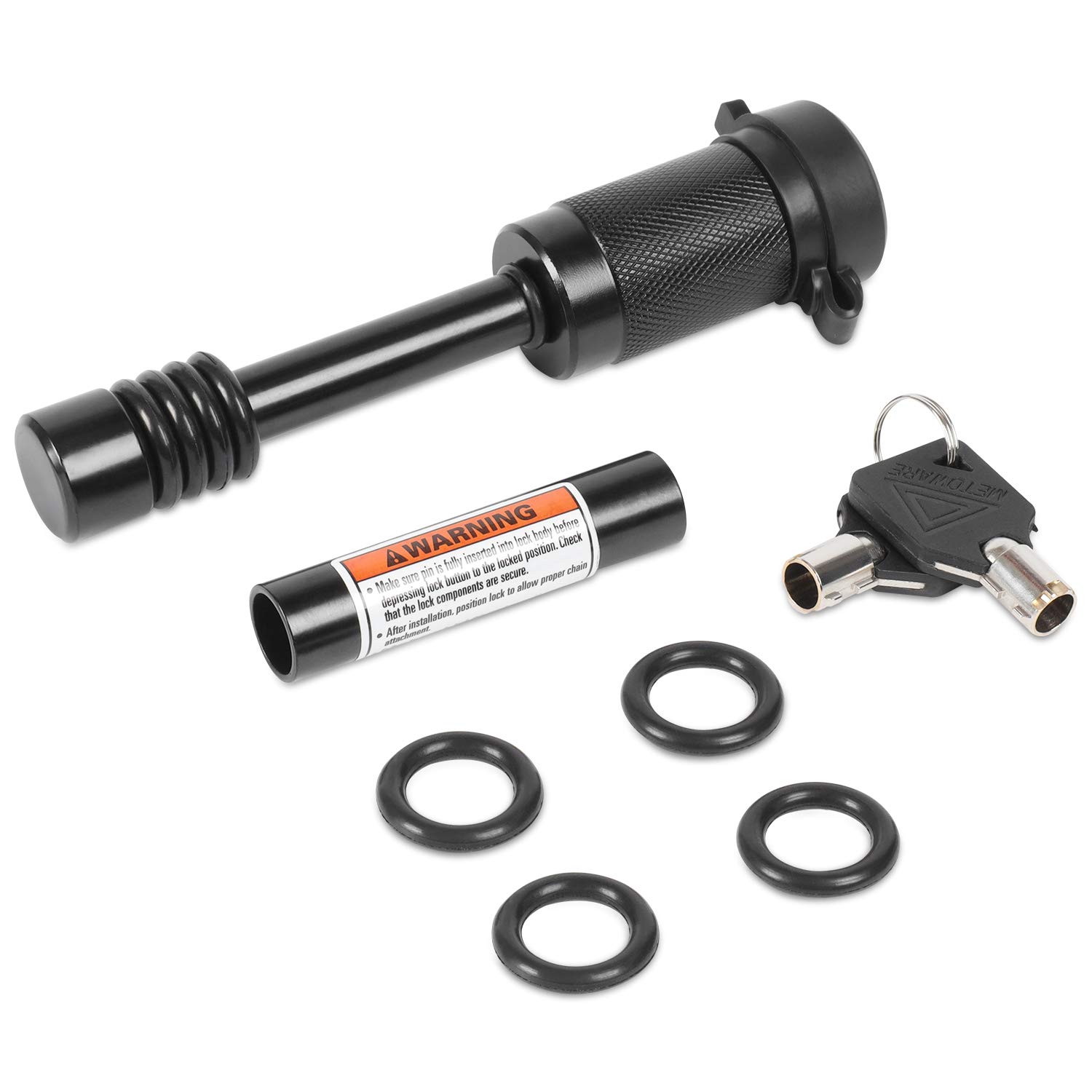 Amazon.com: METOWARE Heavy Duty Trailer Hitch Pin Lock, 1/2" Diameter ...