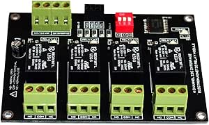 Amazon.com: 4 Channel I2C Electromagnetic Relay Module Compatible with Arduino, Raspberry and ...