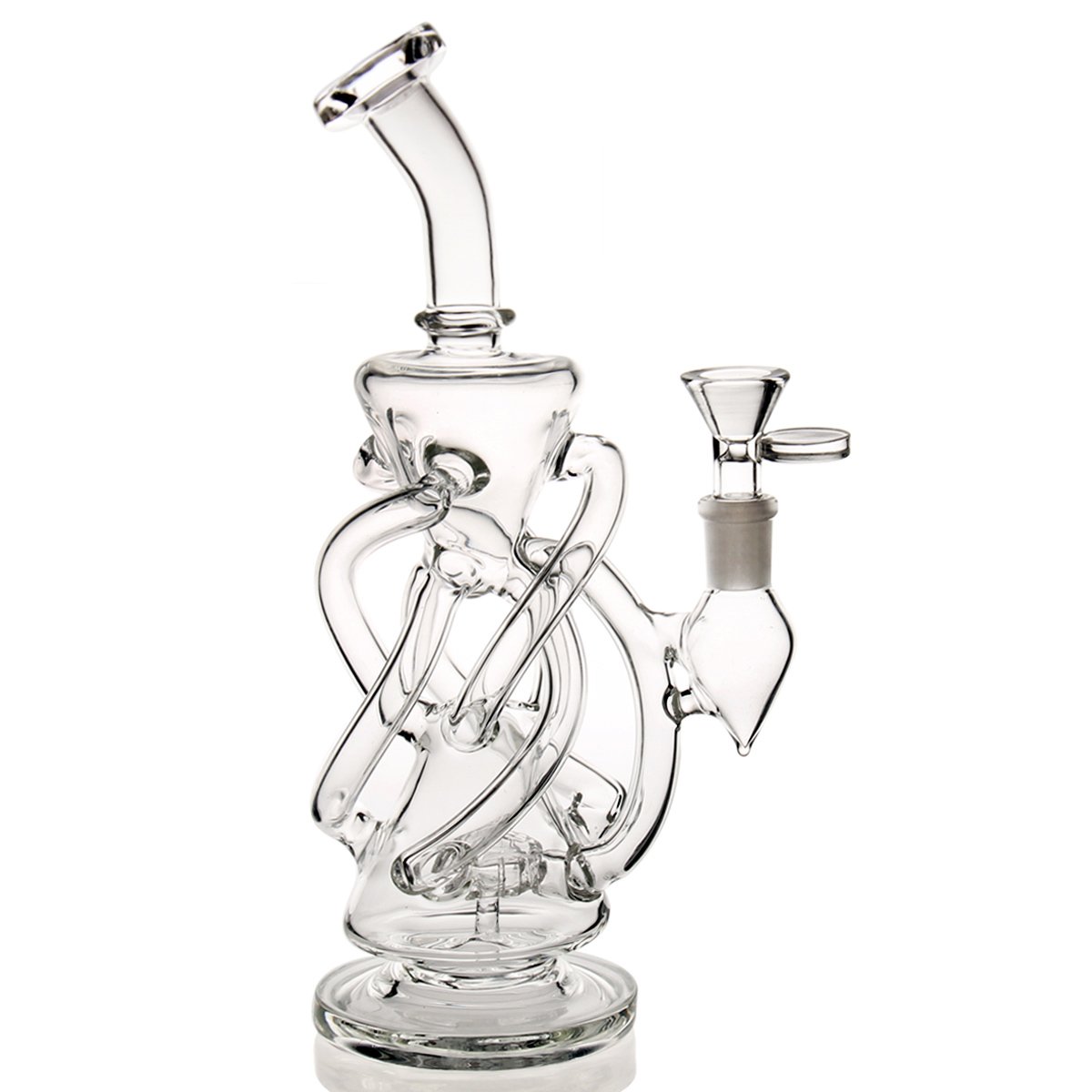 Bong Black Cup Bong Small Recycler Bongs 14.4 mm Bong Bowl 2 Types of ...