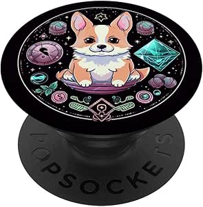 Amazon.com: Moon Phases Crystal Witchy Cute Corgi Kawaii Pastel Goth ...
