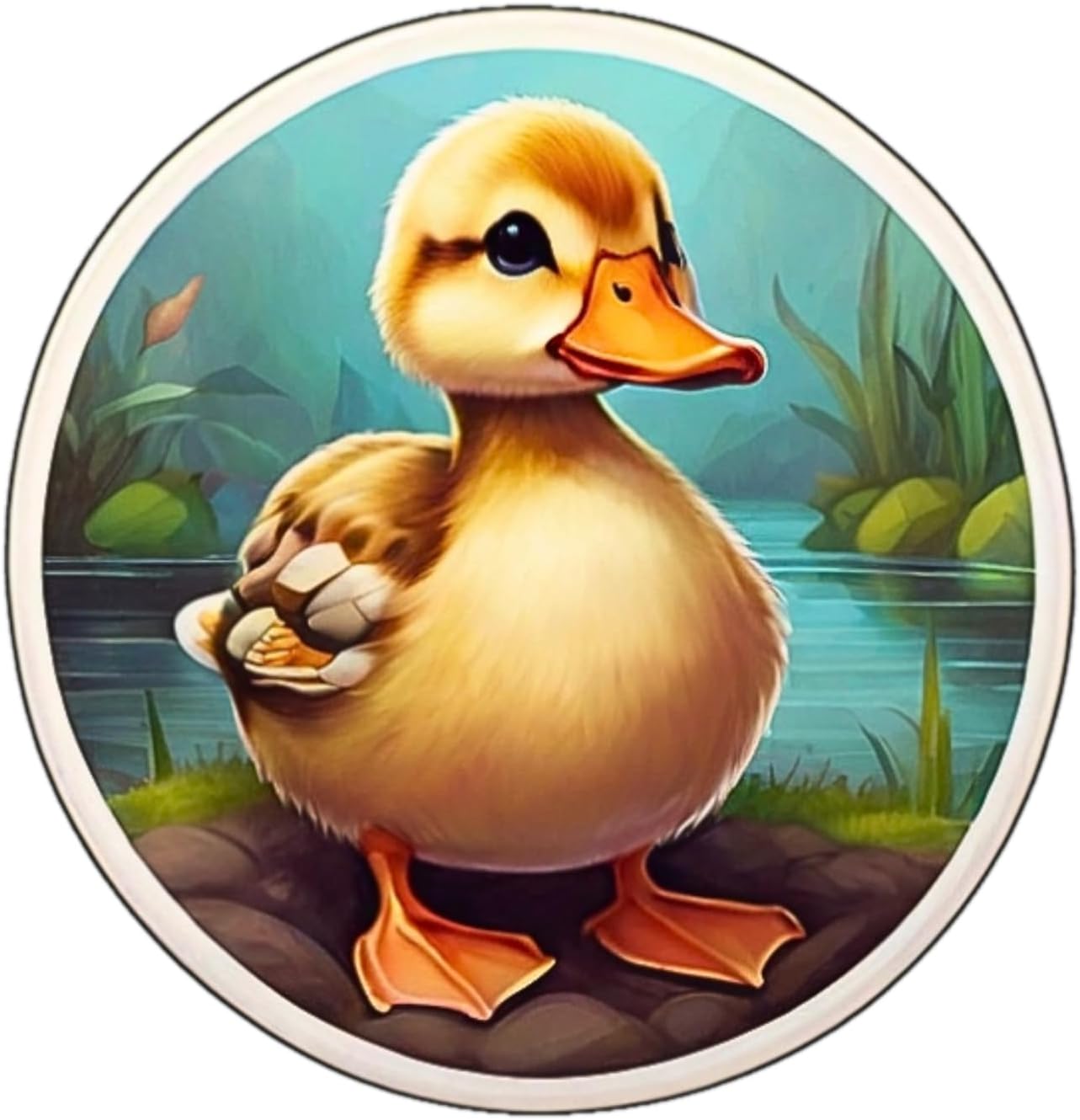 Amazon.com: 3pcs Cute Duck Stickers for 3in Water Bottles, Waterproof ...