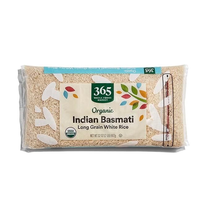Amazon.com: 365 by Whole Foods Market, Organic White Basmati Indian ...