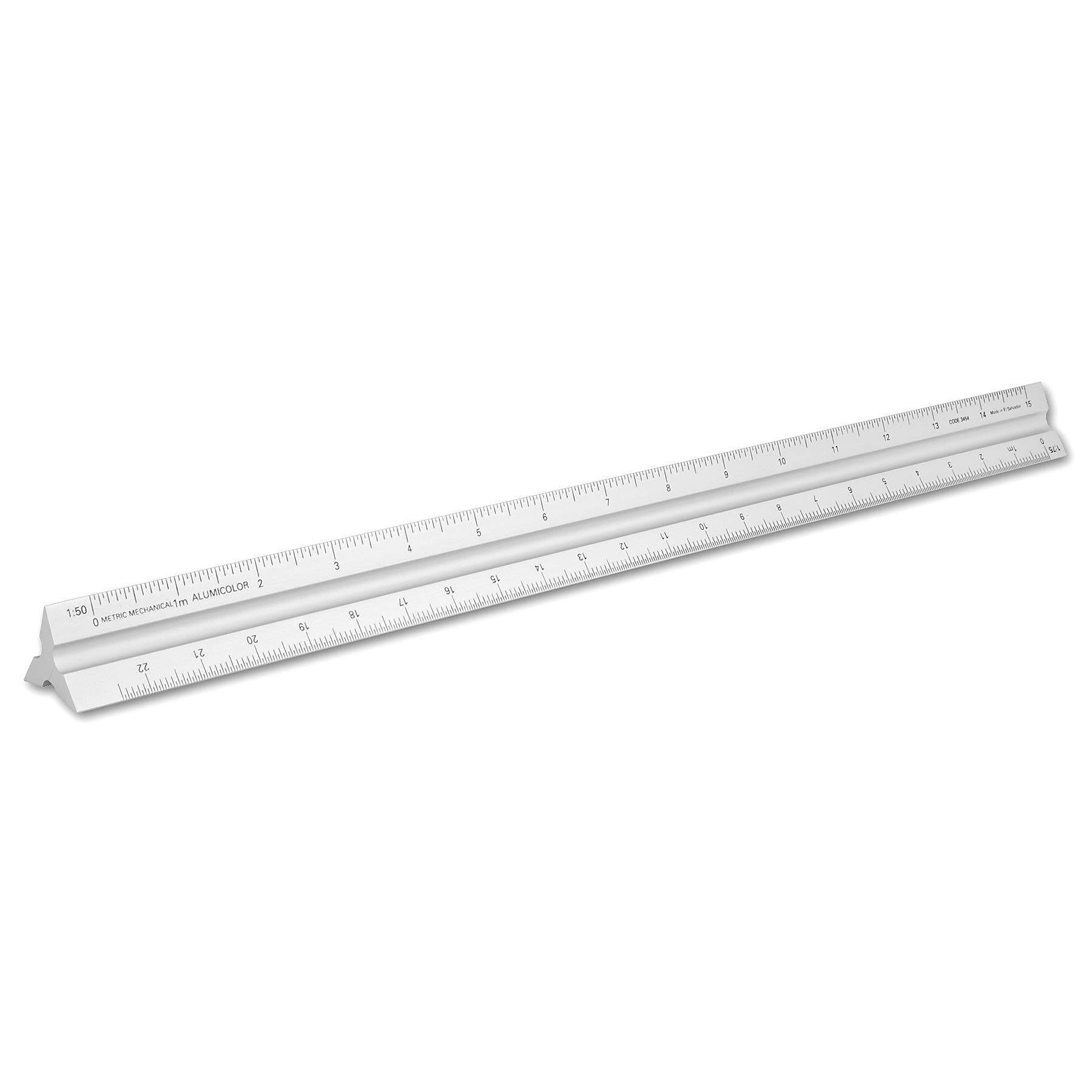 Snapklik.com : Alumicolor Aluminum Mechanical Metric Solid Drafting Scale