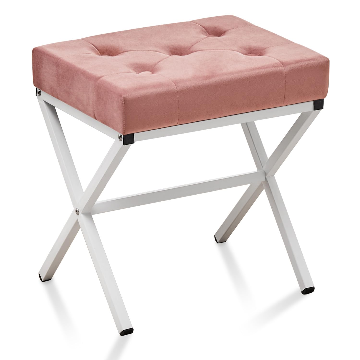 Amazon.com: Wimarsbon Ottoman Foot Stool Tufted Vanity Stool Ottomans ...