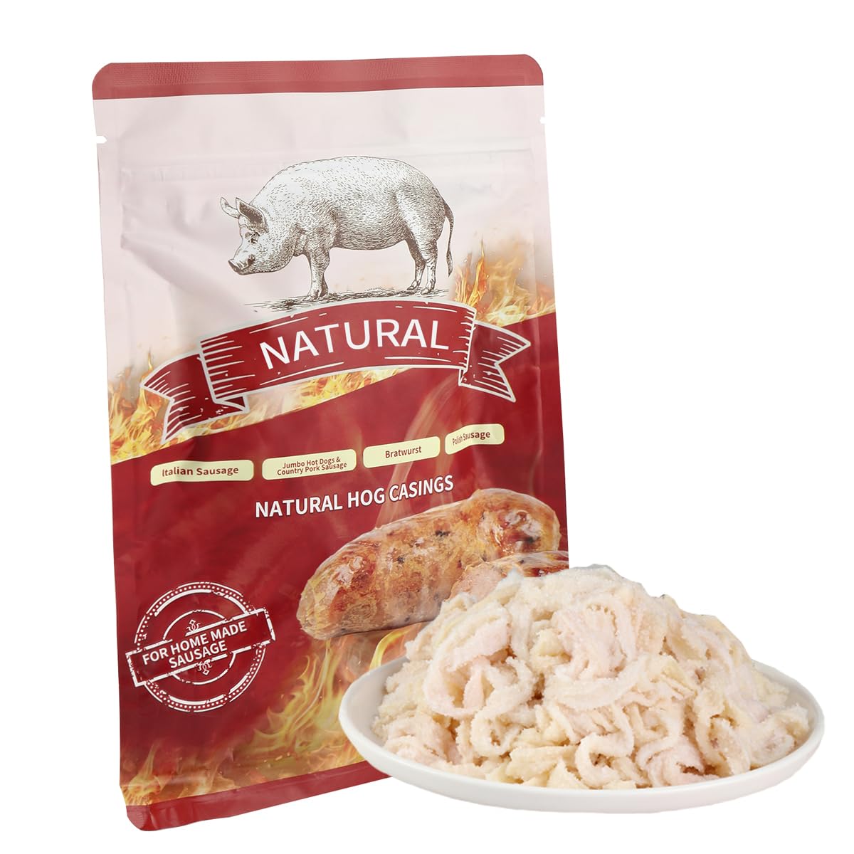 Amazon.com: 2LBS 100% Natural Hog Casings,Sausage Casing for Flavorous ...