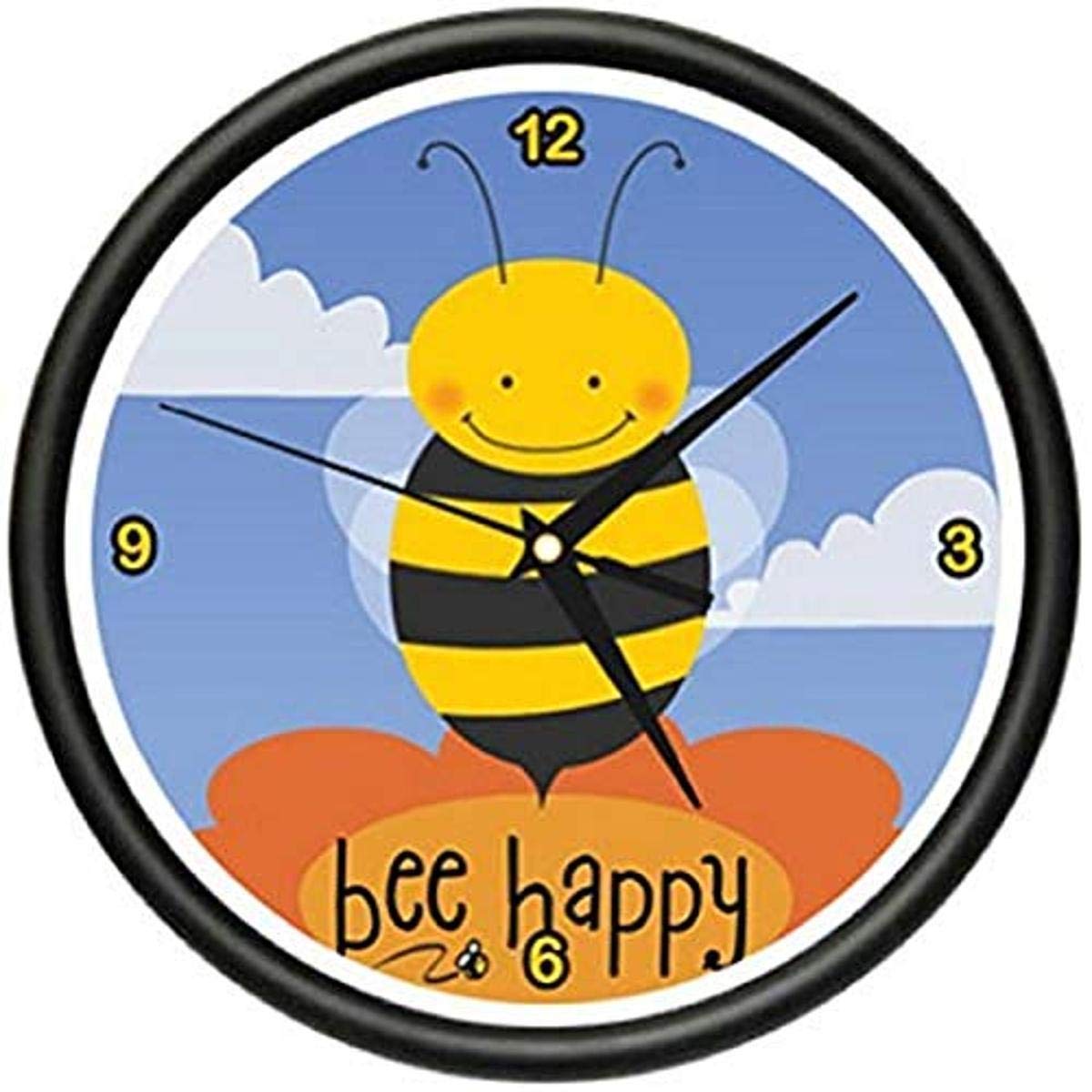 Amazon.com: SignMission BEE Clock Wall Bumble Childrens Babys Room ...