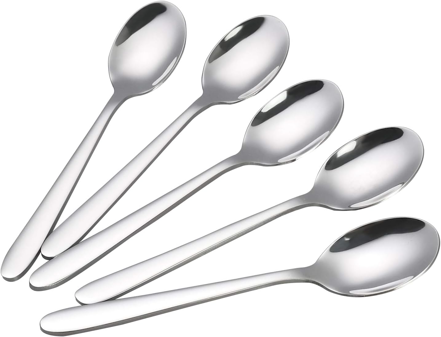 Amazon.com: Teyyvn 16-Piece Stainless Steel Tea Spoons, Black Small ...