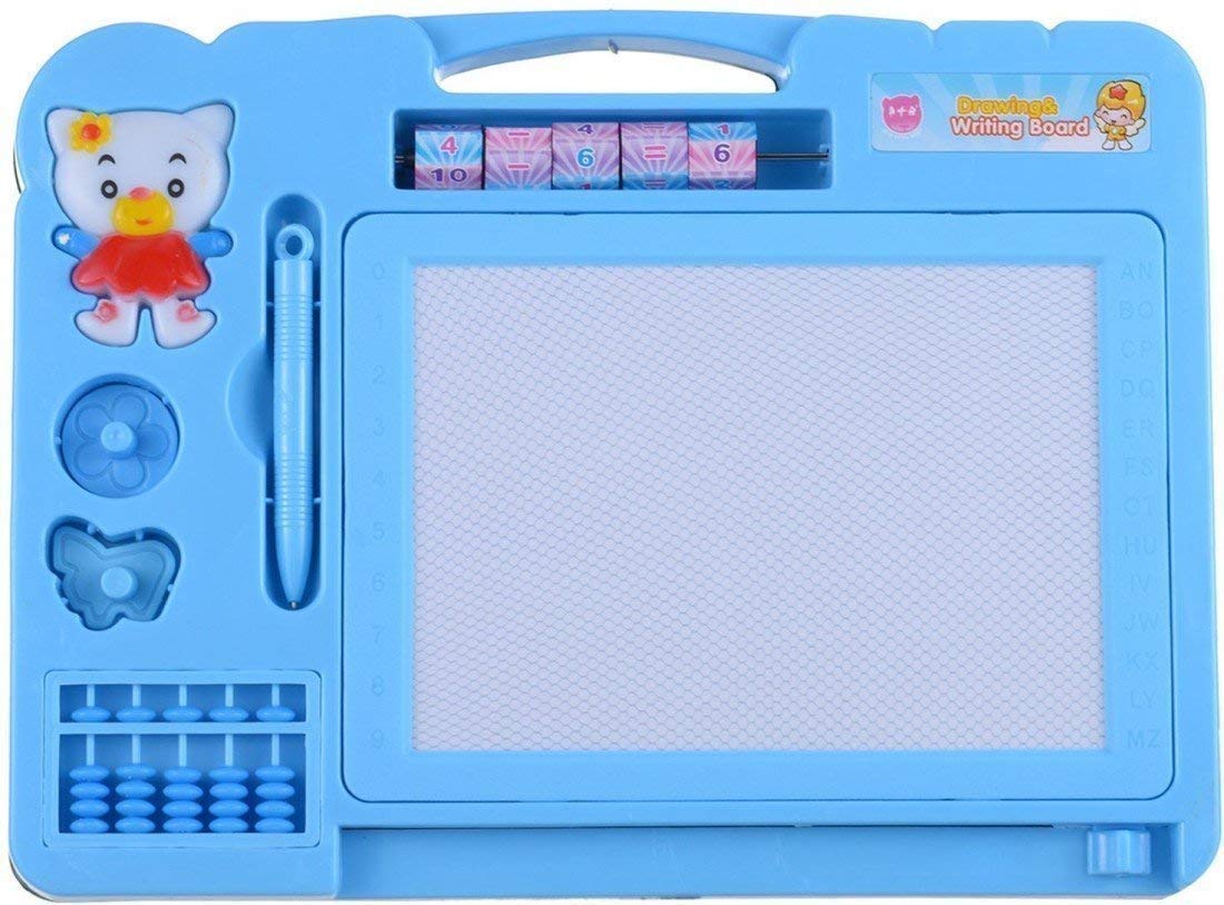 Buy GOLDLEAF Magic Drawing Slate + Black Slate Chalk Board, 2 in 1 ...