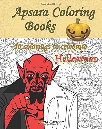 Apsara Coloring Books - 50 colorings to celebrate Halloween: Adults ...