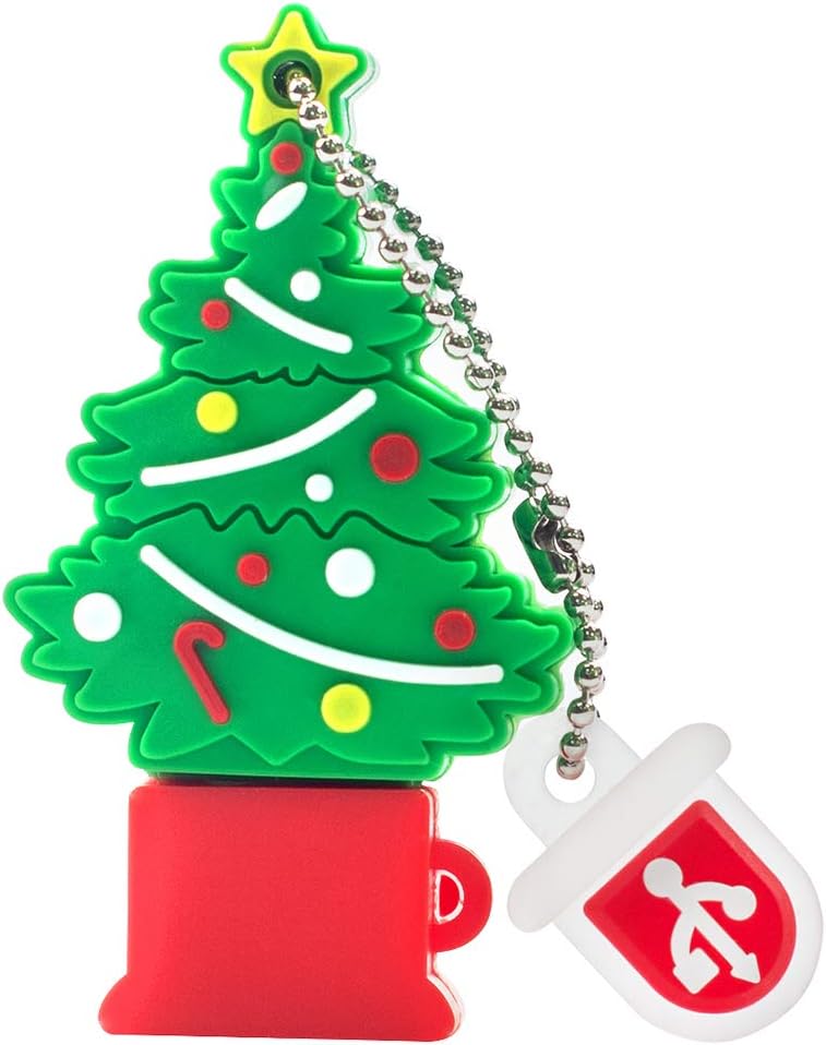 Amazon.com: Christmas Tree USB Flash Drive 32GB, Gift Memory Stick with ...