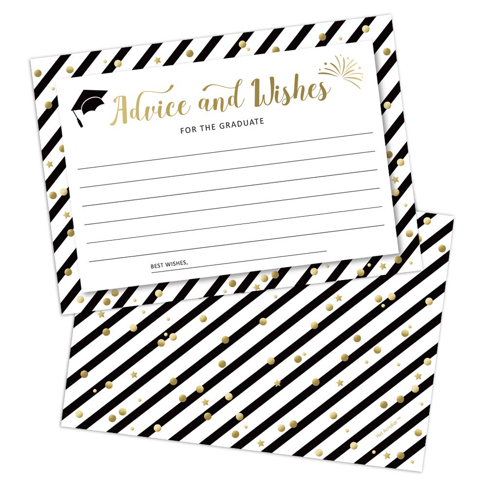 Buy 2022 Graduation Advice Cards For The Graduate 50 Pack Black And buy-2022-graduation-advice-cards-for-the-graduate-50-pack-black-and
