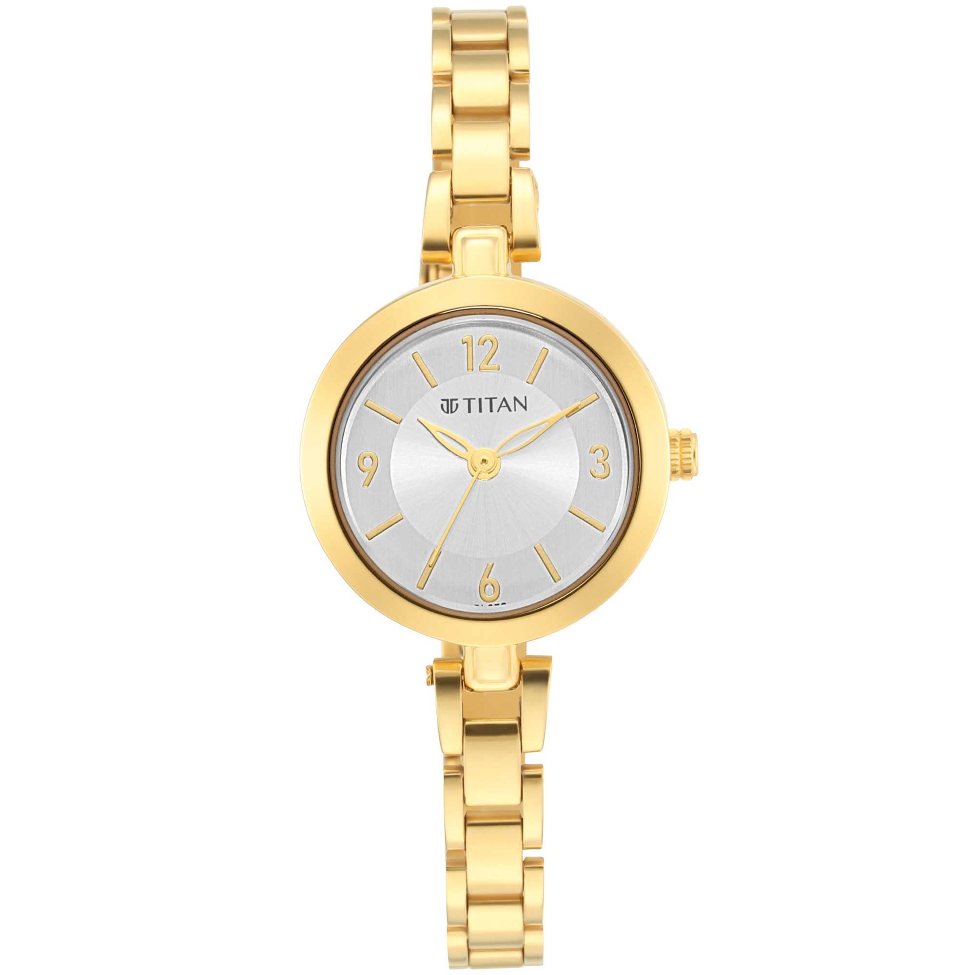 Titan Analog Silver Dial Women's Metal Watch - 2598Ym04/Np2598Ym04 ...