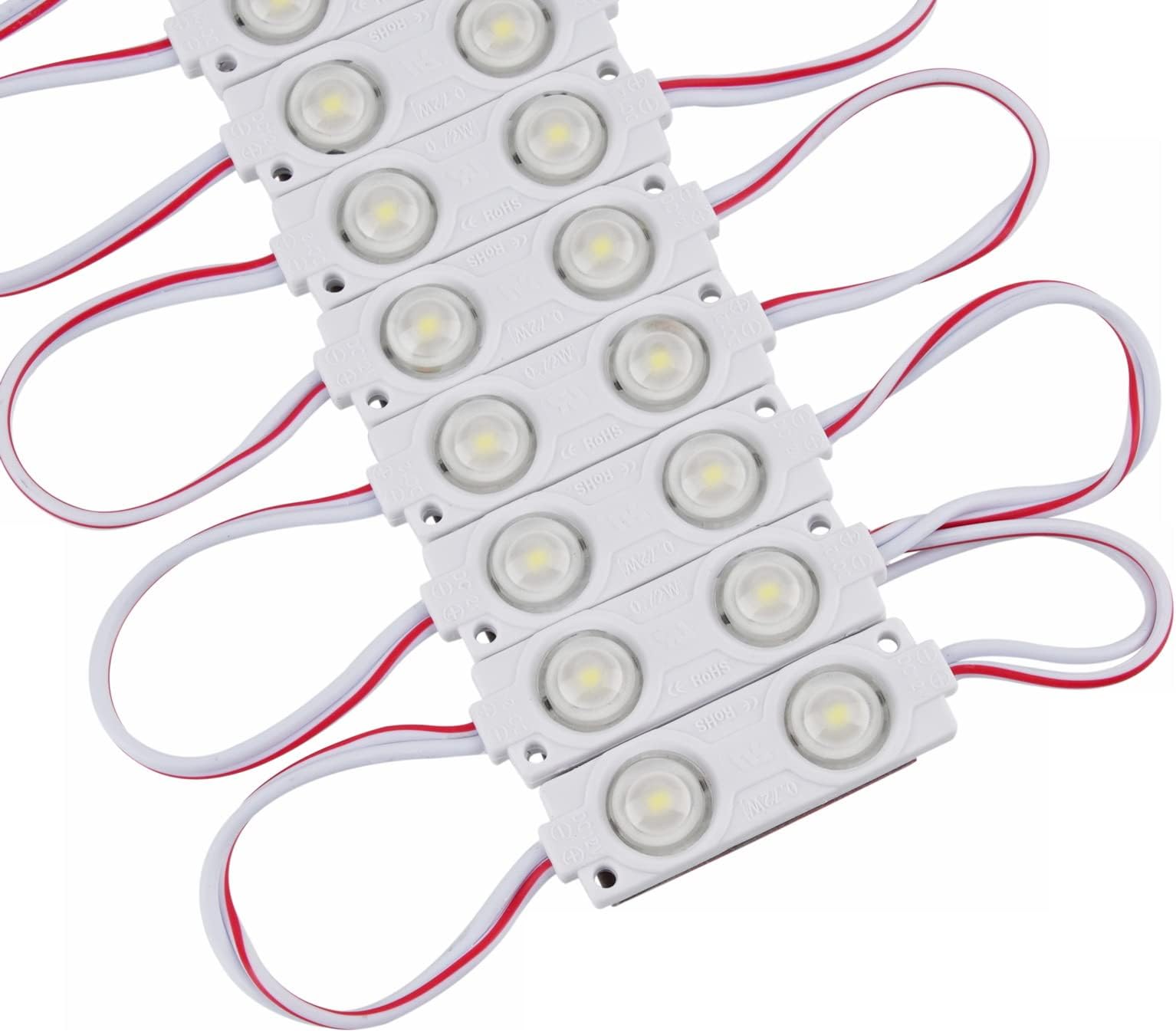 Amazon.com: LED Modules Light 12V DC 0.72W 6500K White for Advertising ...