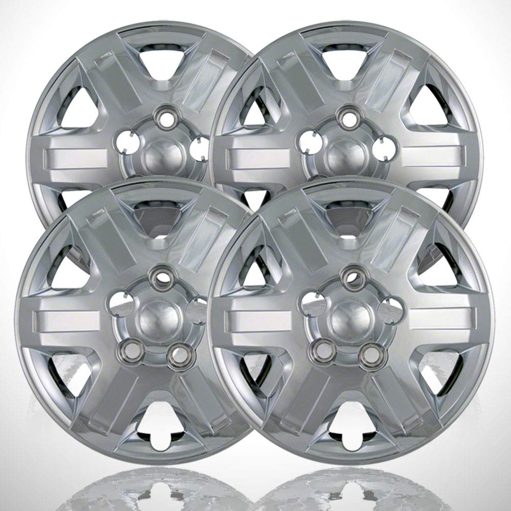 Amazon.com: 4-Pack of 16' Bolt-on Chrome Hubcaps fit for Caravan 2008 ...