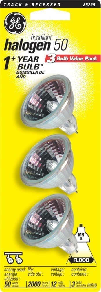 3-Pk., 50-Watt Quartz Halogen Light Bulb - Amazon.com