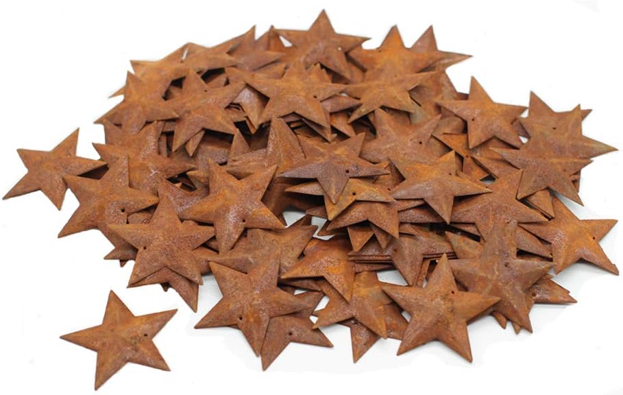 Amazon.com: 100 Rusty Barn Stars 1.5-inch Rustic Primitive Country ...