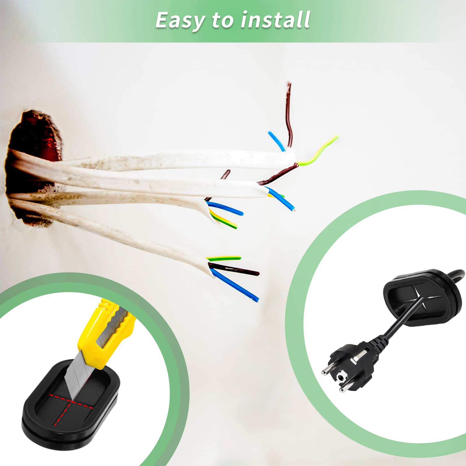 Snapklik.com : Black 25 X 40 Mm, 1" X 1-9/16" Drill Hole Double-Sided ...