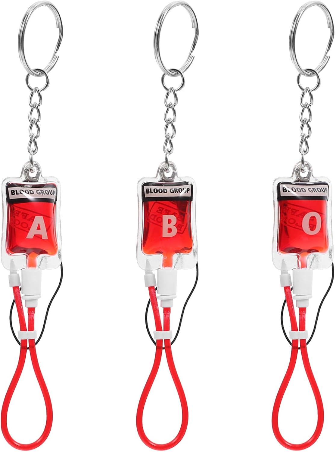 Amazon.com: Cabilock 3pcs Halloween Bags Keychain Blood Style Pendant ...