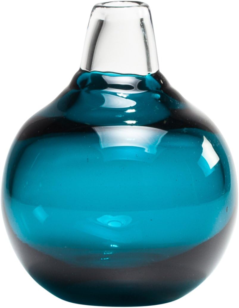 Amazon.com: Torre & Tagus Nino Two Tone Glass Gourd Vase, 6", Teal ...