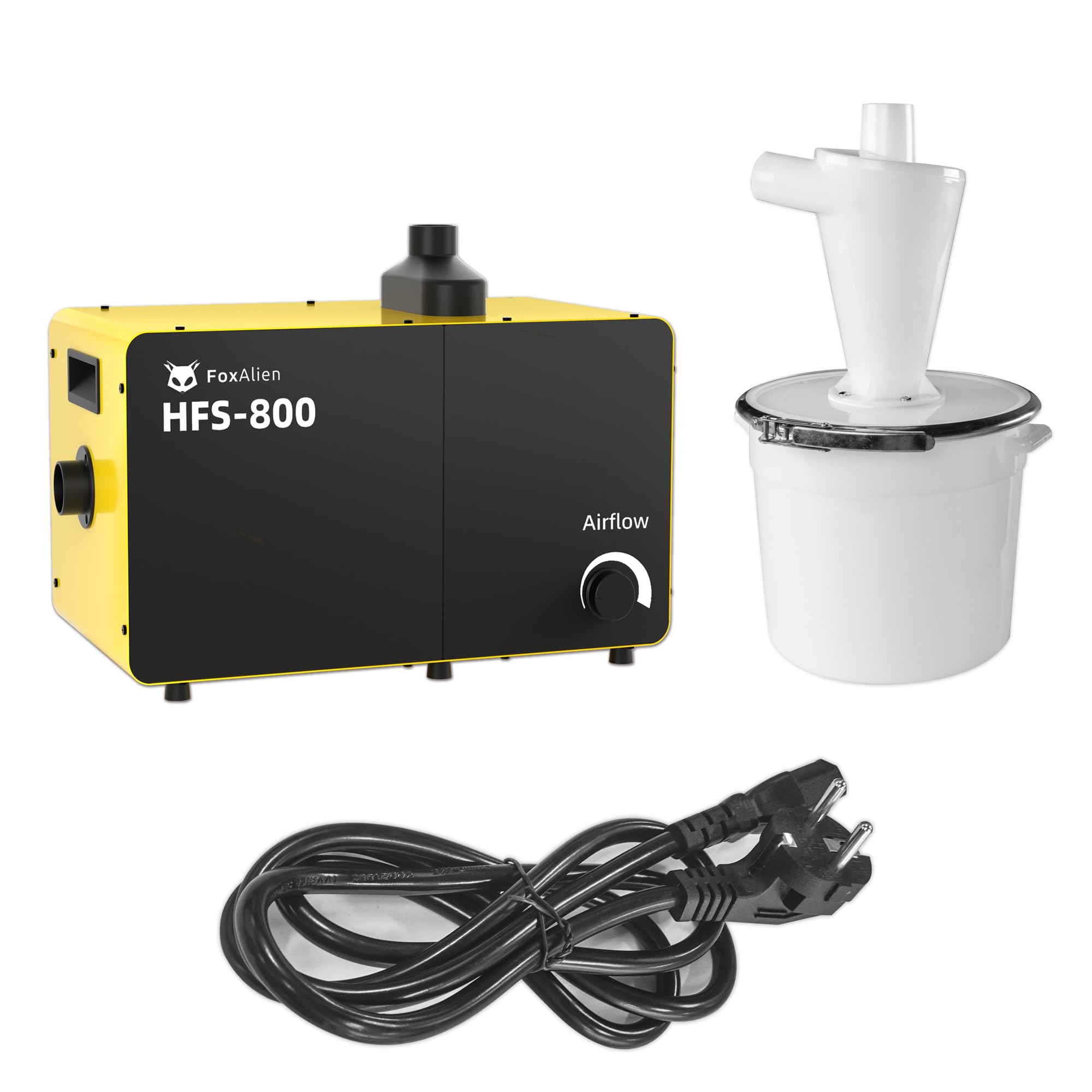 FoxAlien 800W Desktop Dust Collector HFS-800 with Dust Seperator for ...
