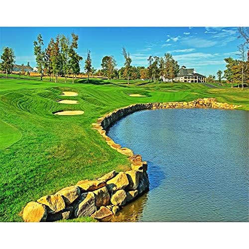 Amazon.com: Bulle Rock Course Impressionism Painting-Effect Wall Art ...