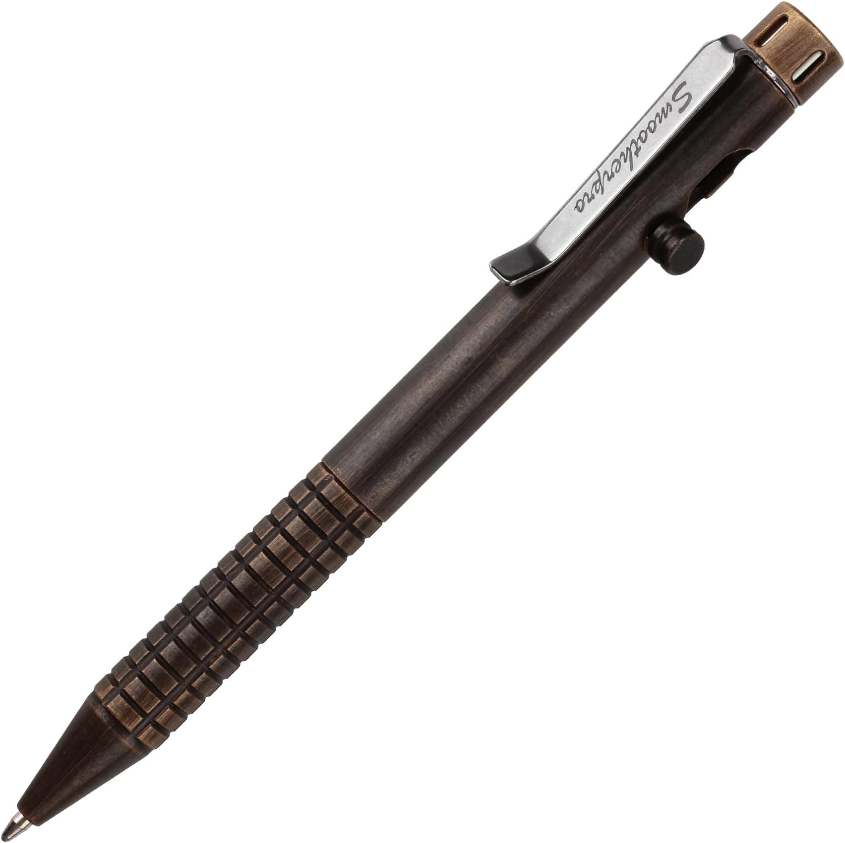 SMOOTHERPRO Heavy Weight Solid Brass Bolt Action Pen Compatible with ...