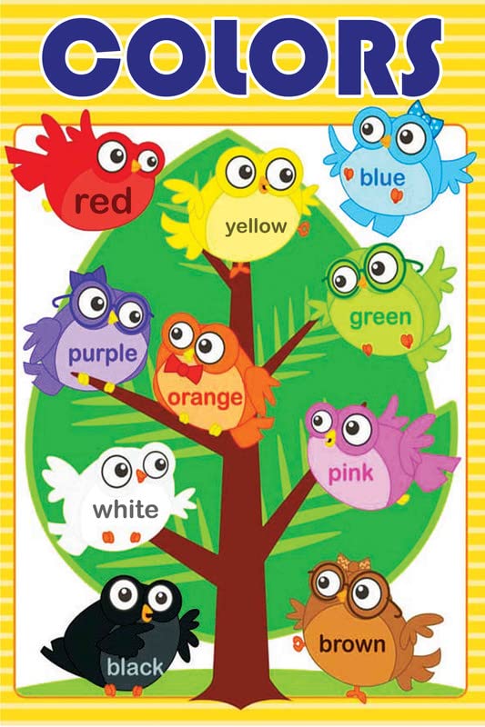 Buy Go Green Tale Kids Education Wall Sticker |Colors Learning Sticker ...