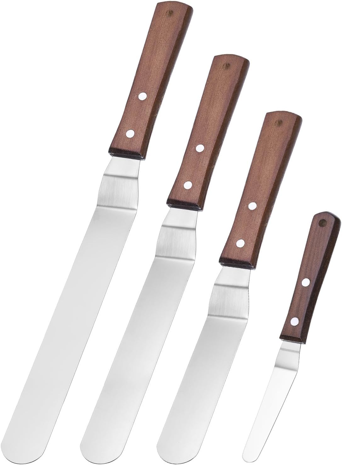 Amazon.com: uxcell 4pcs Icing Spatula with 4/6/8/10 Inch Stainless ...